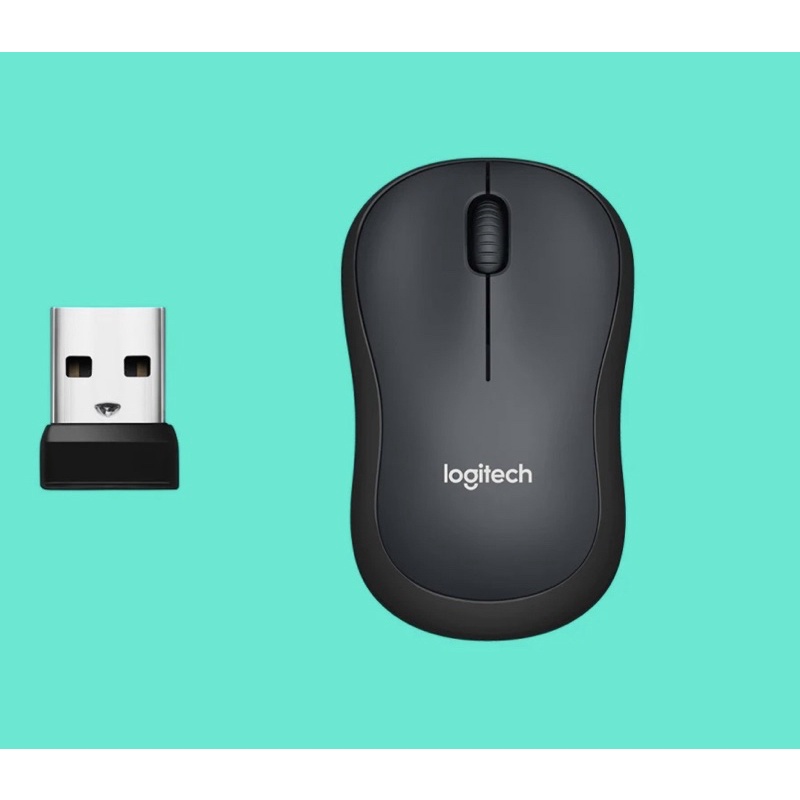 เมาส์ไร้สาย Silent Logitech M221 สีBLACK Charcoal Logitech M221 Silent ...