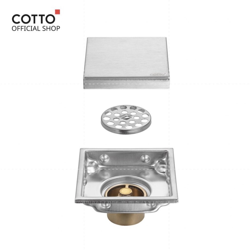COTTO ตะแกรงน้ำทิ้ง รุ่น CT6403Z2P(HM) STAINLESS FLOOR DRAIN | Shopee ...