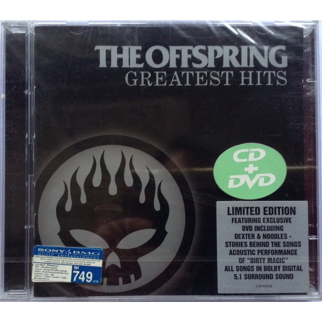 CD + DVD ซีดีเพลง + ดีวีดี The Offspring Greatest Hits Limited Edition ... CD + DVD ซีดีเพลง + ดีวีดี The Offspring Greatest Hits Limited Edition ...