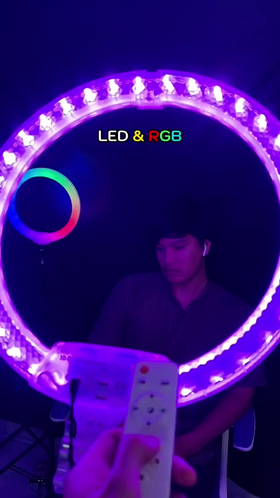 UPick1 ชุดไฟ RGB Ring Light ขนาด46cm 18นิ้ว RGB10สี โหมดLED3สี และโหมด ...