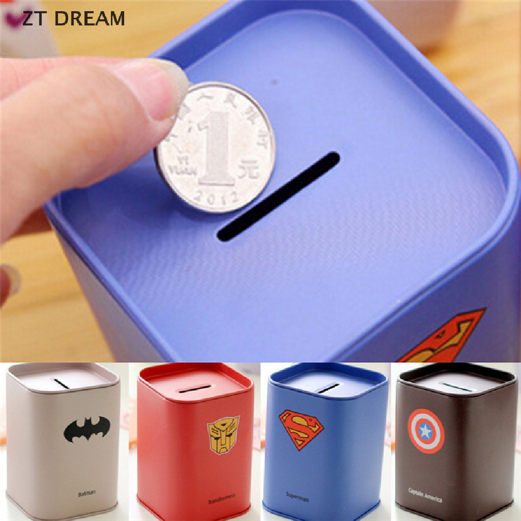 ZTD Batman Superman Brush Pot Money Box Piggy Bank Kids Birthday Gift ...
