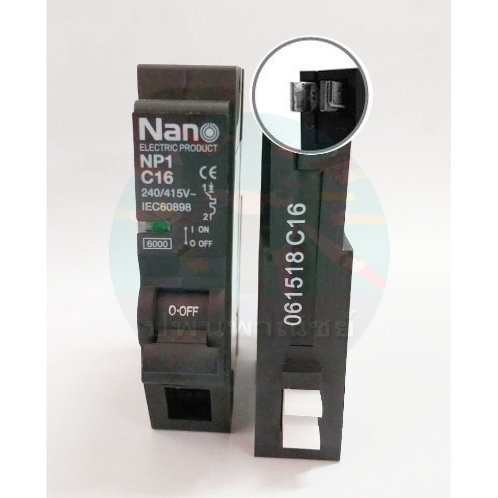 เซอร์กิตเบรกเกอร์ ปลั๊กออน NANO 1P C16 | Shopee Thailand