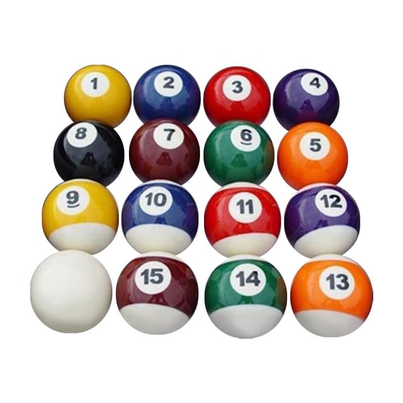 16Pcs ลูกสนุกเกอร์ /Pool Table Practice Ball Billiards Snooker Training ...