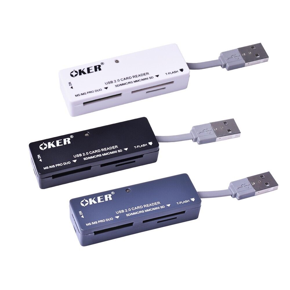 Oker อุปกรณ์อ่านการ์ดอเนกประสงค์ ALL IN ONE USB 2.0 CARD READER OKER C ...