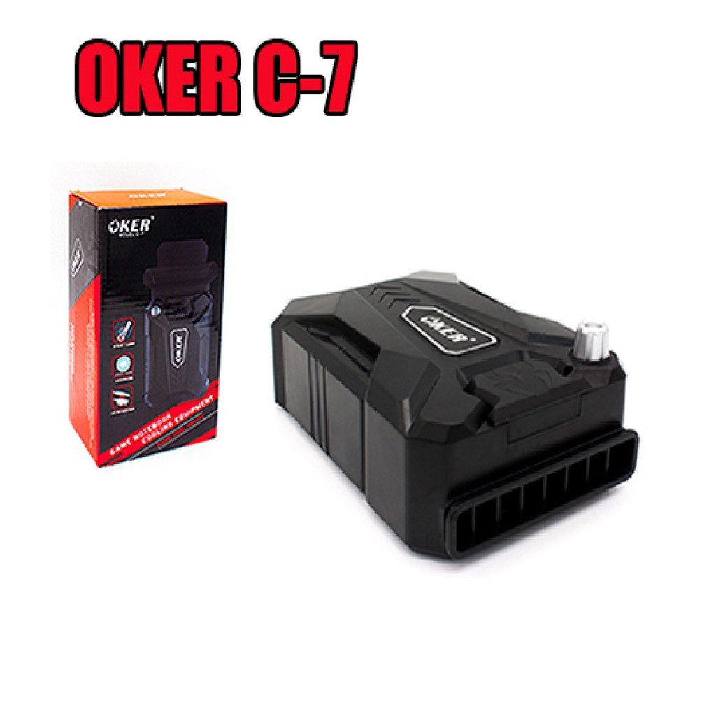Oker Game notebook cooling C-7 ( พัดลมดูดข้าง Notebook ) | Shopee Thailand