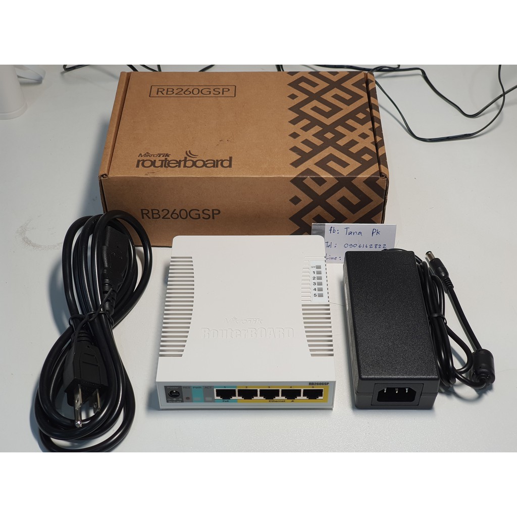 MikroTik RB260 GSP เป็น switch POE 24V | Shopee Thailand
