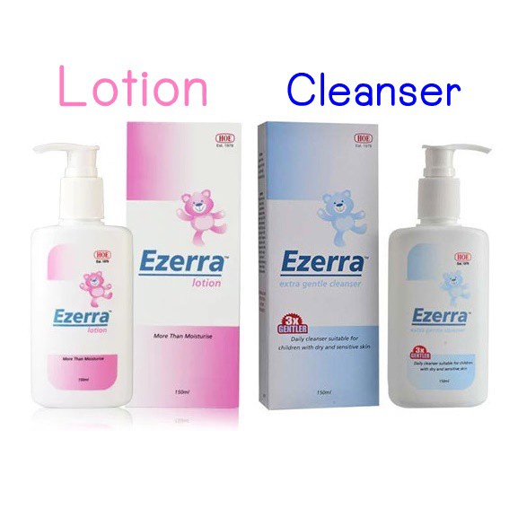 Ezerra Lotion 150ml / Ezerra Extra Gentle Cleanser 150 mL / 500mL ...