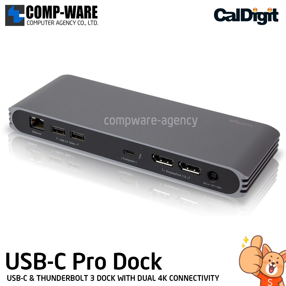 CalDigit USB-C Pro Dock - USB-C & THUNDERBOLT 3 DOCK WITH DUAL 4K ...