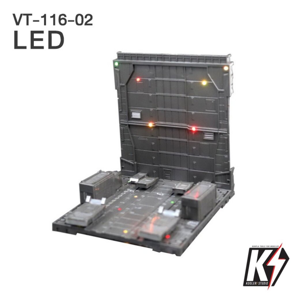 โรงเก็บกันดั้ม VT-116 พร้อมไฟ LED #ฉากโรงซ่อมกันดั้ม โรงซ่อมบำรุง CG ...