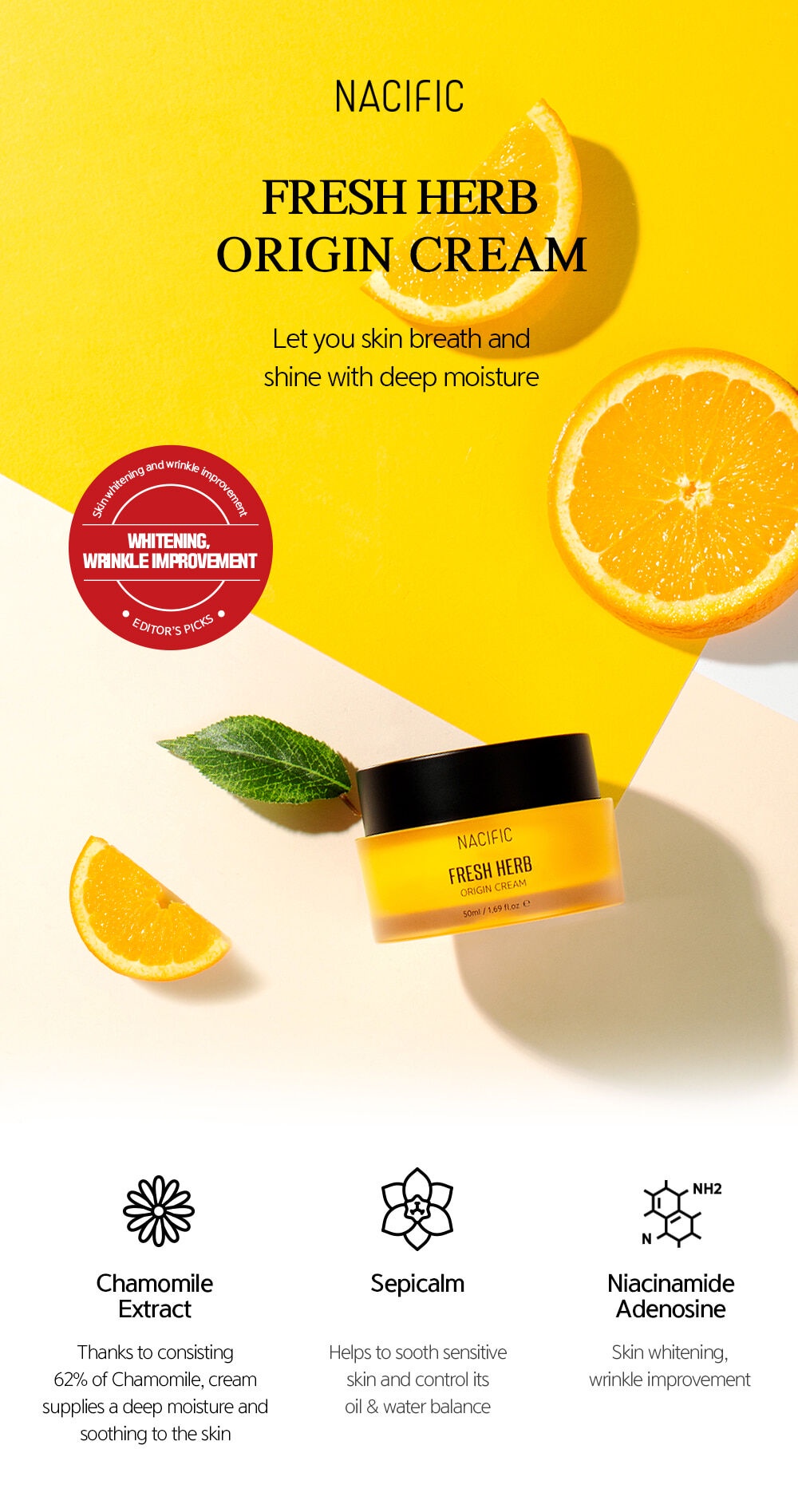 Nacific Fresh Herb Origin Cream 50ml. | Shopee Thailand