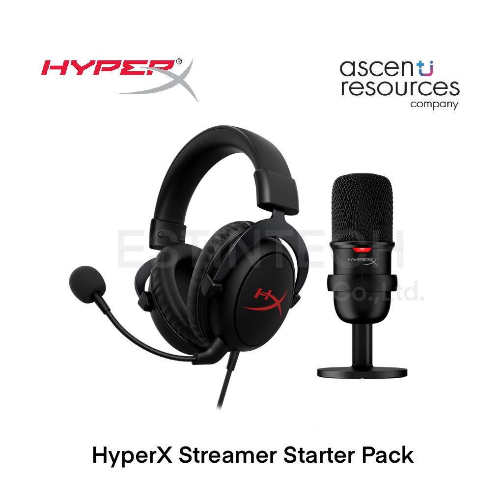 Limited Set (หูฟังและไมโครโฟน) HyperX Streamer Starter Pack ชุดหูฟัง HyperX Cloud Core และ ...