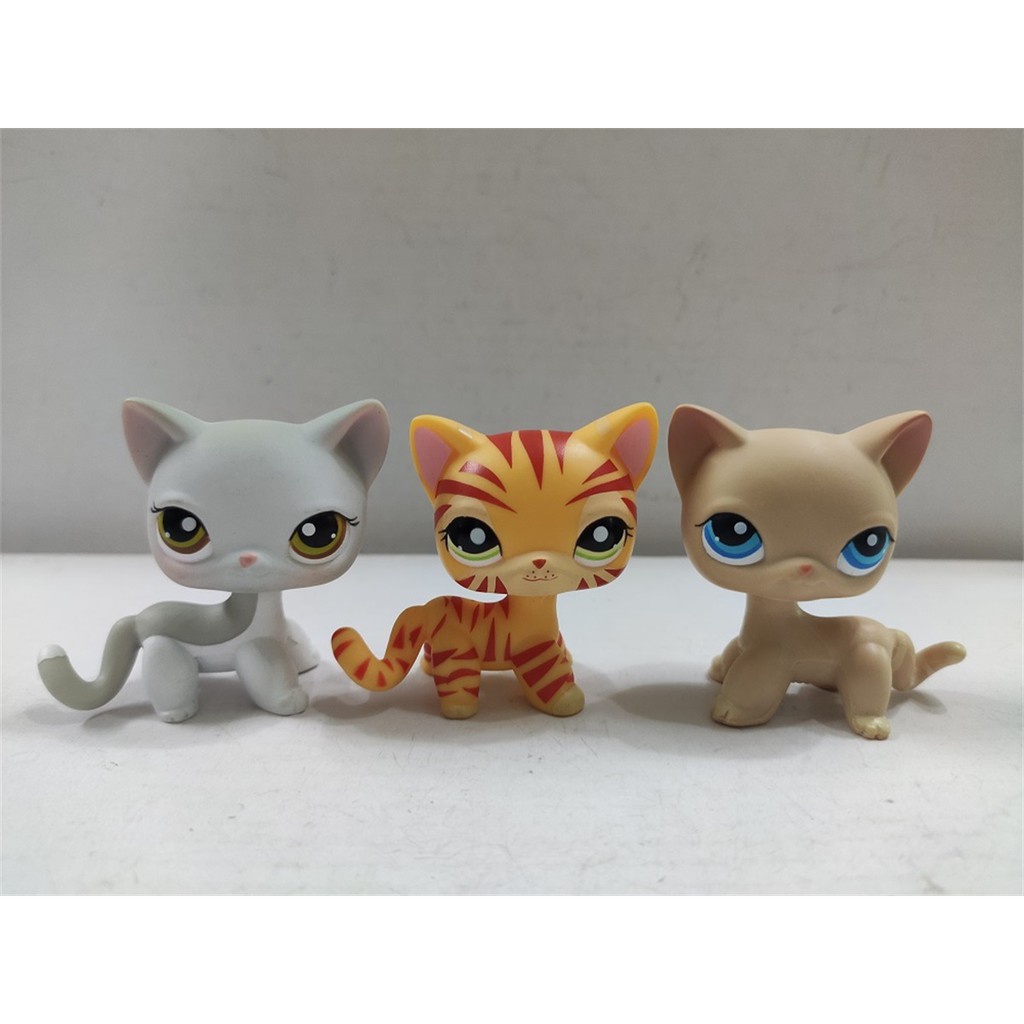 Littlest pet Shop ของเล่นฟิกเกอร์ รูปสุนัข และแมว LPS Series03 3 ชิ้น ...