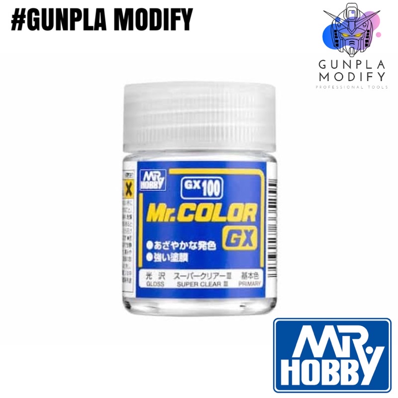 MR.COLOR GX100 Super Clear III สีเคลือบเงาพิเศษ สูตรแลคเกอร์ Lacquer 18 ...