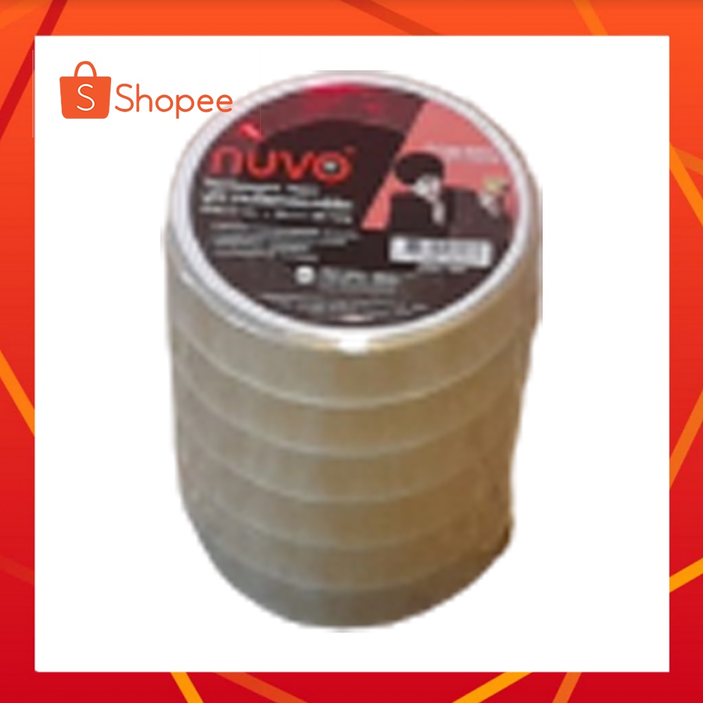Nuvo เทปOPP เทปสีใน Nuvo แกน 1.5 นิ้ว หน้ากว้าง 1/2 นิ้ว, 1 นิ้ว ความ ...