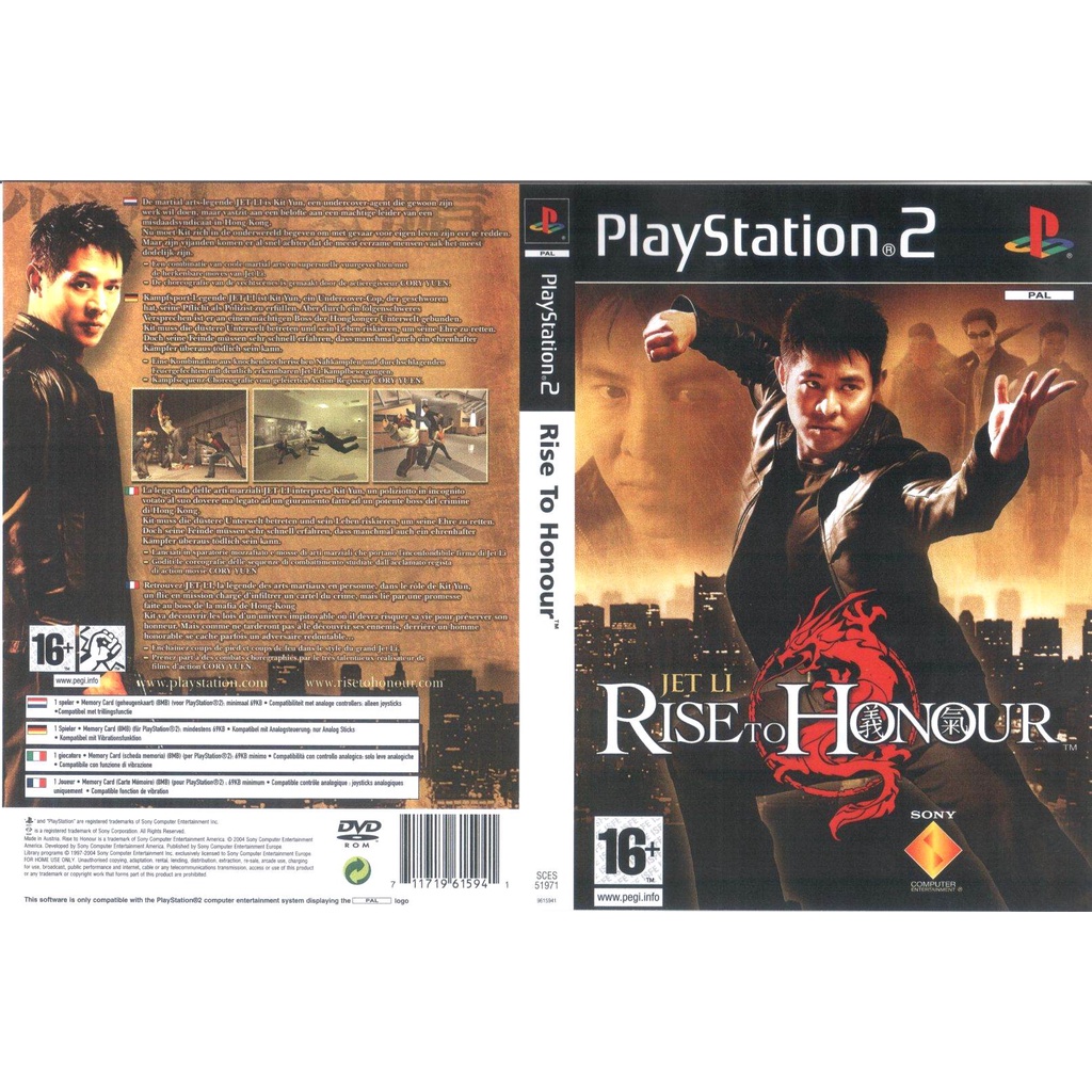 แผ่นเกมส์ PS2 Jet Li Rise to Honour คุณภาพ ส่งไว (DVD) | Shopee Thailand