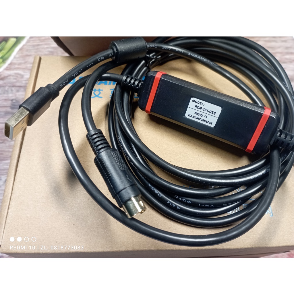 สายการเขียนโปรแกรม Rcm-101-usb สําหรับกระบอกสูบไฟฟ้า IAI ของ PCON, ACON ...