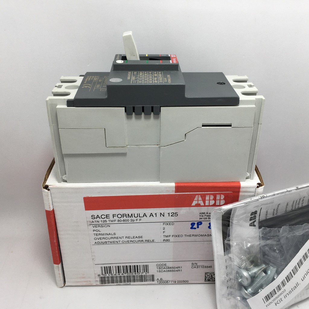 ABB ซีรี่ส์ Formula A1N 125A โมล์ดเคสเซอร์กิตเบรกเกอร์ 2สาย | Shopee ...