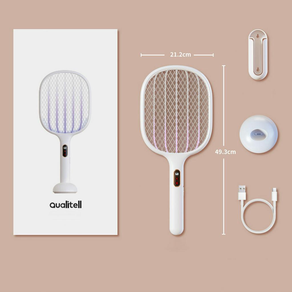 Qualitell Xiaomi ไม้ตียุงไฟฟ้า ไม้ตียุง เครื่องดักยุง พร้อมจอแสดงผล ...