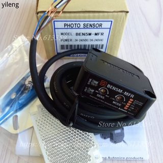BEN5M-MFR AC/DC Autonics Retroreflective Photoelectric Switch Sensor Sensing 5 Meters Relay ...
