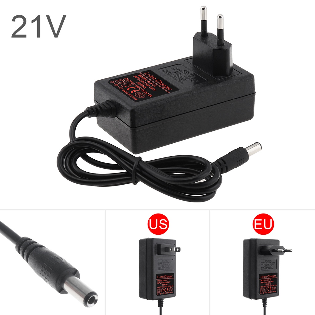 อะแดปเตอร์ชาร์จแบตเตอรี่ลิเธียมไฟฟ้า 21V 2A 18V 5Series 18650 | Shopee Thailand
