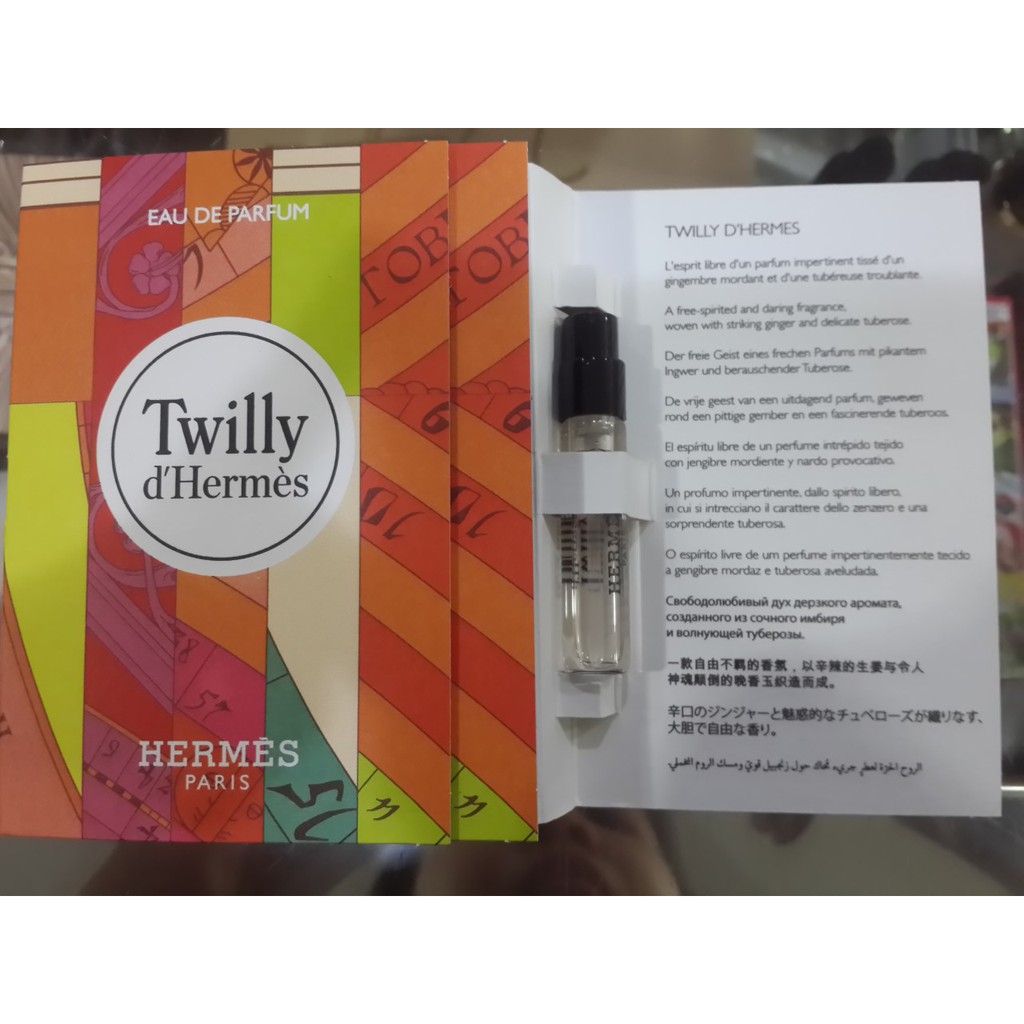 น้ำหอม Twilly d'Hermès Eau de Parfum ขนาดทดลอง 2ml แบบสเปรย์ . | Shopee ...