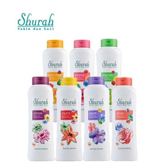 Shurah Talcum wangi 100g ตัวแปรนานาชนิด | Shopee Thailand