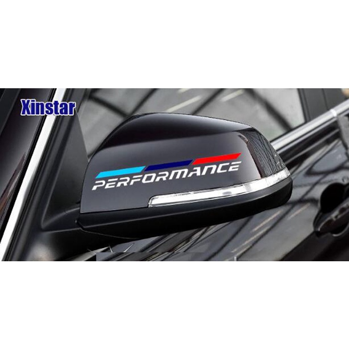 《READY STOCK》2pcs M Power Performance car rearview mirror sticker for bmw E38 E39 E46 E60 E61 ...
