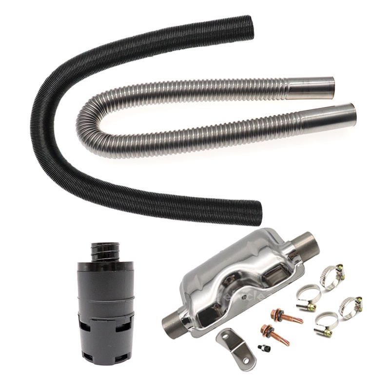 Diesel Parking Heater For Webasto Eberspacher 24mm Exhaust Silencer ... Diesel Parking Heater For Webasto Eberspacher 24mm Exhaust Silencer ...