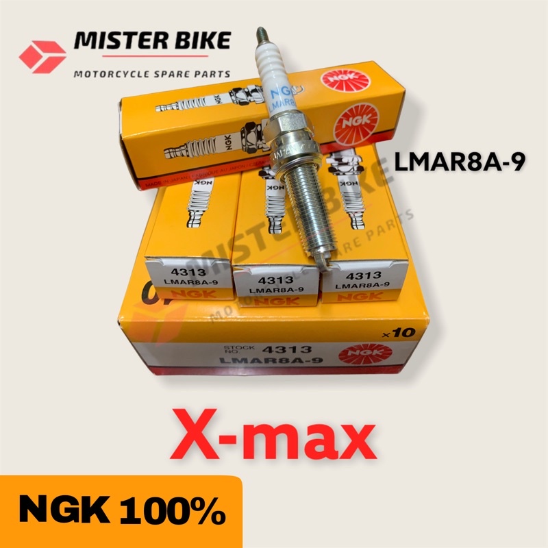 หัวเทียน NGK แท้ X-max 300 LMAR8A-9/LMAR8L-9- NGK Spark Plug XMAX ...