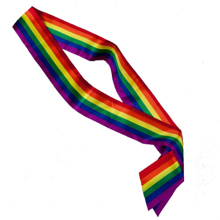 LGBT Pride Rainbow Colorful Sash Party Prop สายสะพาย นางงาม นายงาม ...