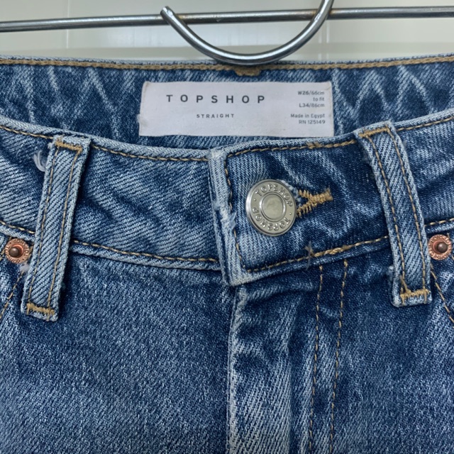 Topshop straight jeans | Shopee Thailand