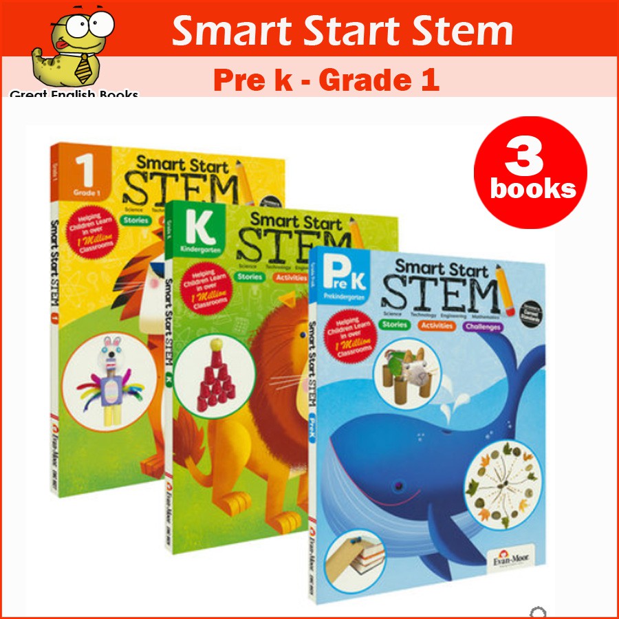 (มีขายแยกเล่ม) แบบฝึกหัดภาษาอังกฤษ Smart Start STEM Books ชุด 3 เล่ม ...