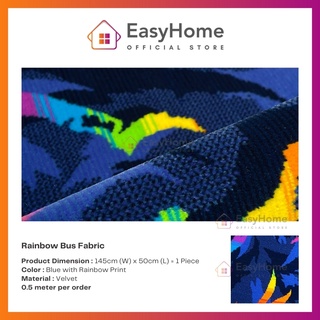 Pelangi Kain Baldu Bas / Bus Velvet Fabric - 0.5 เมตร เบาะรองนั่งภายใน ...