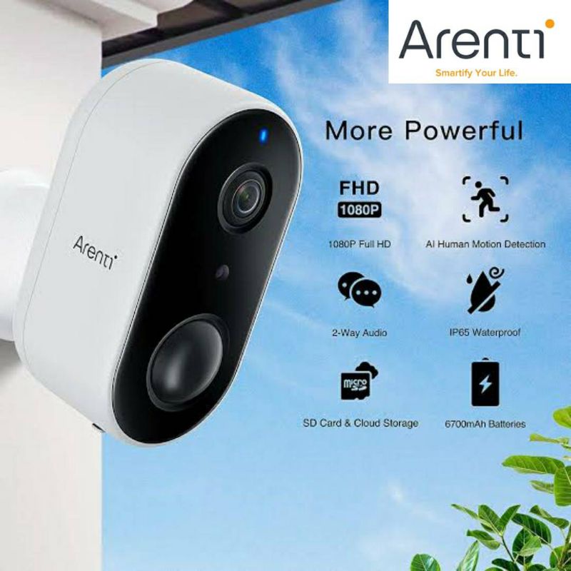 Arenti GO1 Wireless Outdoor Security Camera กล้องวงจรปิดไร้สาย กล้อง ...