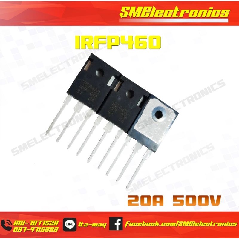 IRFP460 Power mosfet 20A 500V ของใหม่เกรดเอ | Shopee Thailand