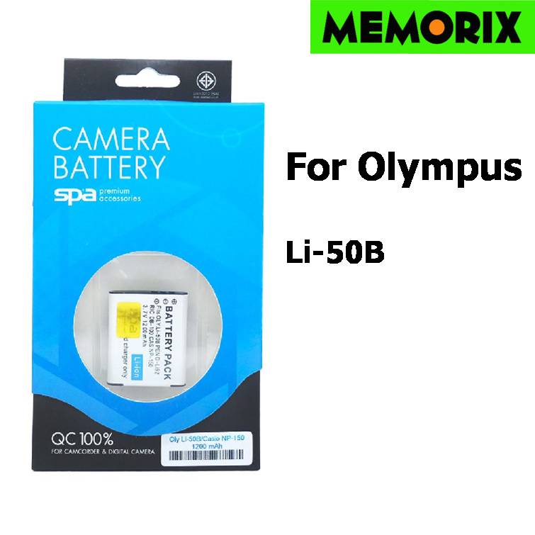 SPA battery For Olympus Li-50B / Pentax D-Li92 / Ricoh DB-100 / CASIO NP-150 Camera Battery ...