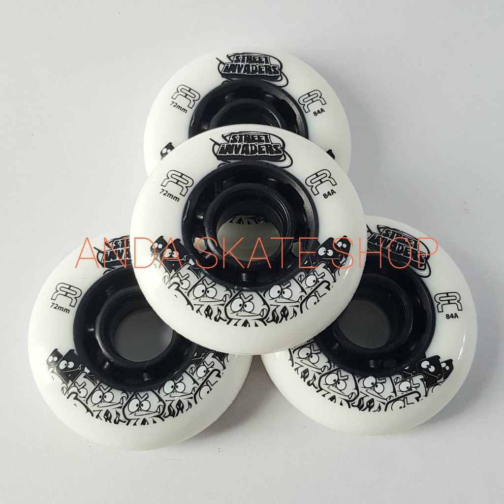 ล้อสเก็ตสลาลม Slalom PU Wheel Size 72mm/84A.x24mm. 4ชิ้น ราคา 450 บาท ...