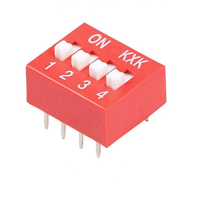 DIP switch ดิฟสวิทช์ 4P 2.54mm Pitch | Shopee Thailand
