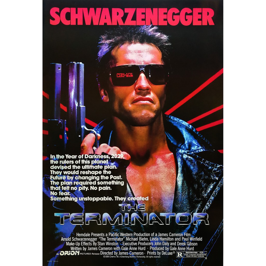 โปสเตอร์ หนัง คนเหล็ก 2029 The Terminator 1984 POSTER 24”x35” นิ้ว Sci ...