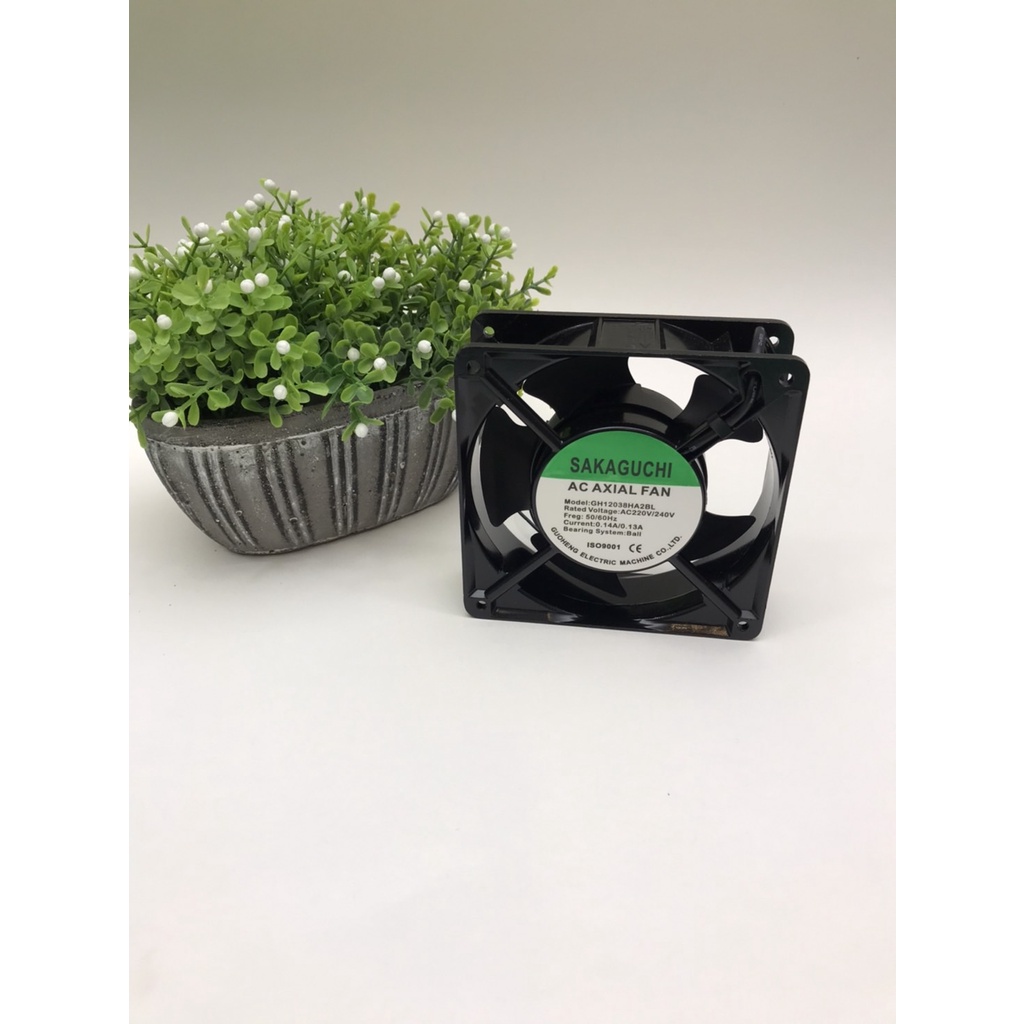 พัดลมระบายอากาศ Sakaguchi ac AXIAL Fan 4.5 นิ้ว GH12038HA2BL 220V | Shopee Thailand