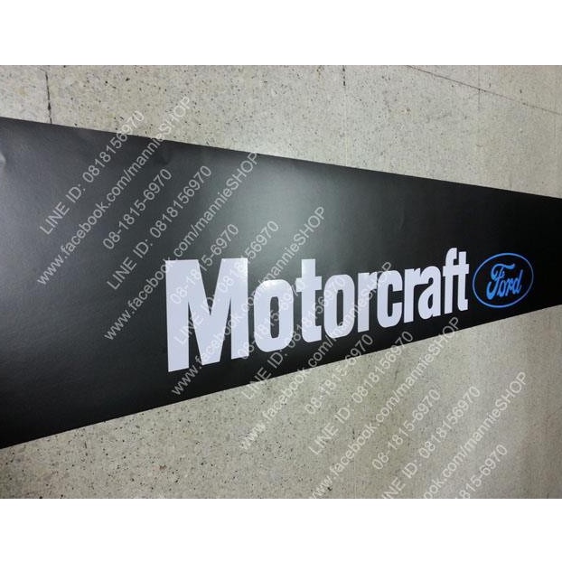 สติ๊กเกอร์บังแดดหน้ารถ งานตัดคอม Motorcraft Ford (092) ติดรถ แต่งรถ ...
