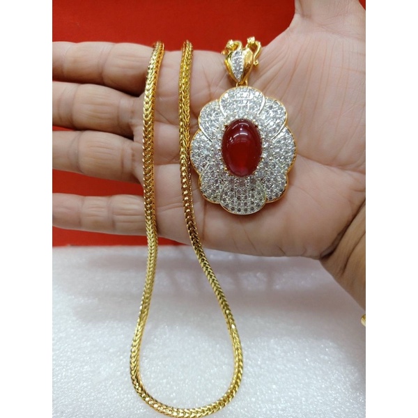 #สร้อยคอเศษทองแท้#สร้อยคอทองไมครอนพร้อมจี้เพชรซีก | Shopee Thailand