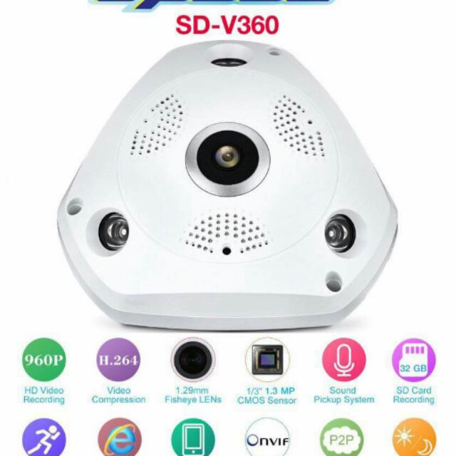 ip camera 360องศา มีไมค์พูดโต้ตอบได้ | Shopee Thailand