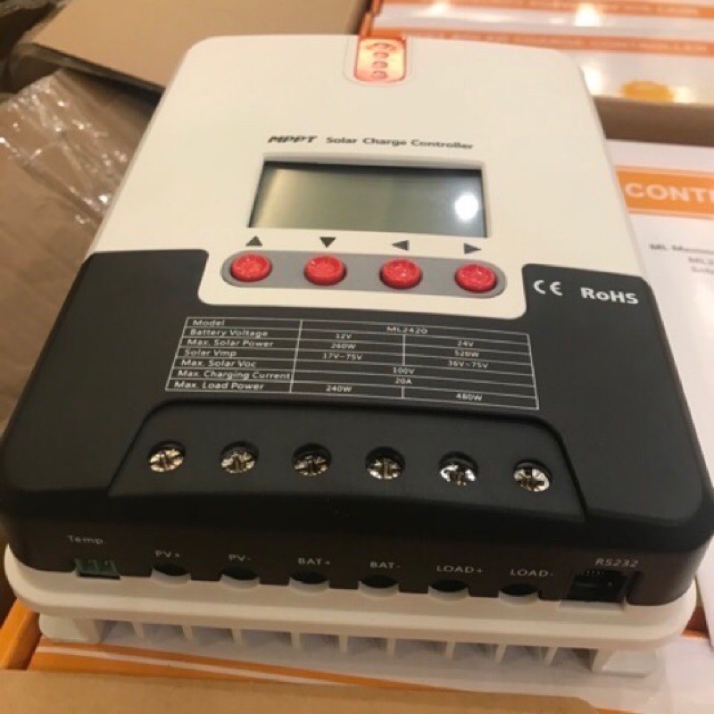 Control Charge 12V/24V 20A ML2420 คอนโทรลเลอร์ ชาร์จพลังงานแสงอาทิตย์ SRNE MPPT ML2420 รุ่นขายดี ...