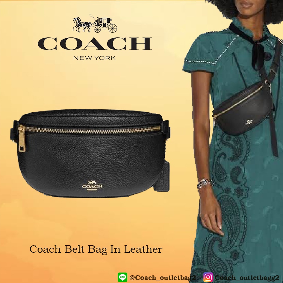 Coach Belt Bag In Leather | Shopee Thailand