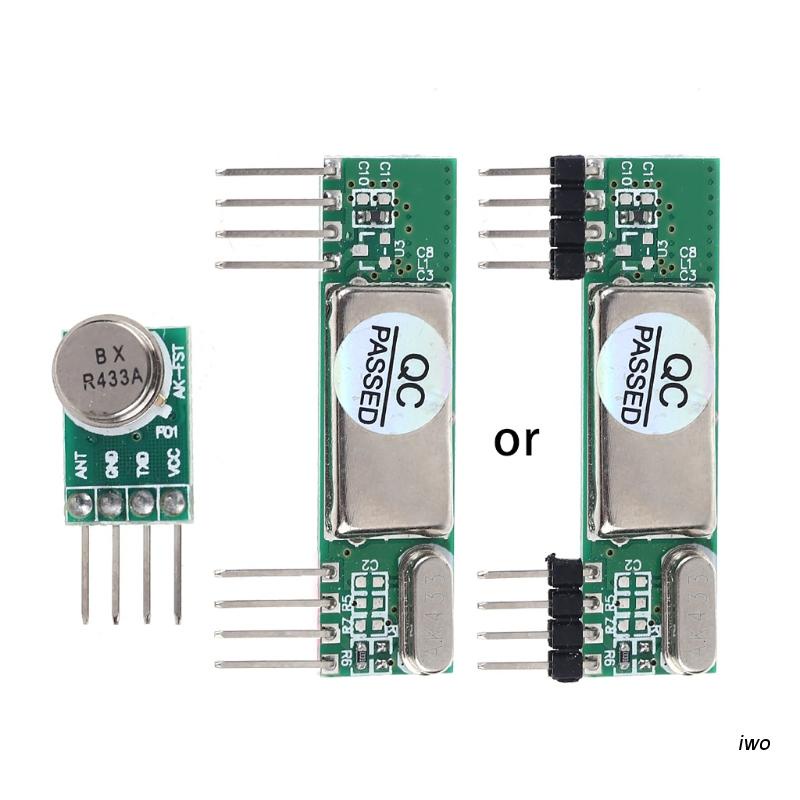 iwo 433Mhz Superheterodyne 3400 RF Transmitter&Receiver Link Kit ...