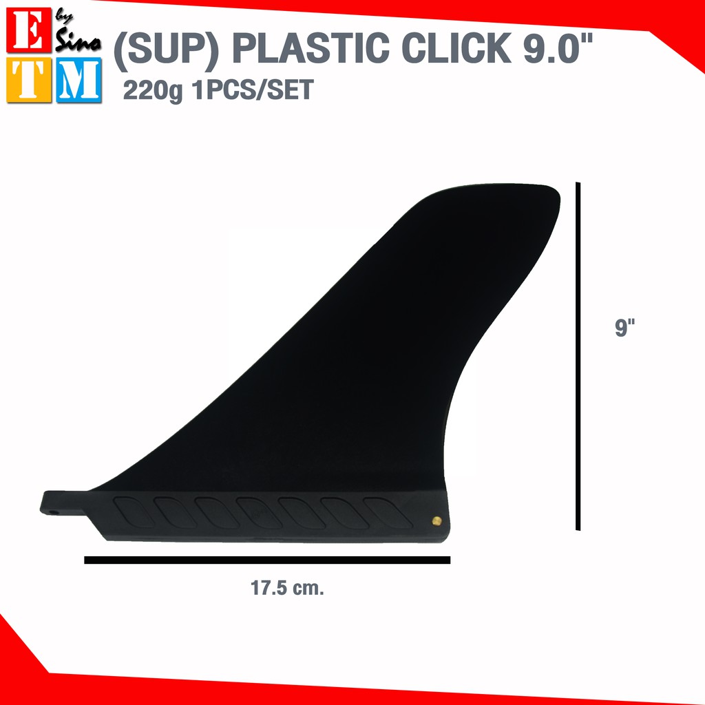 Surfboard Fins (SUP) PLASTIC CLICK 9.0" SINGLE FIN High quality P6 ...