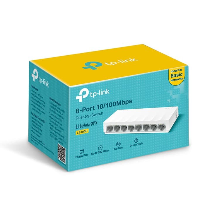 Tp-link Ls1008 Tplink 8 พอร์ต 10 / 100mbps สวิทช์ Hub เดสก์ท็อป ...