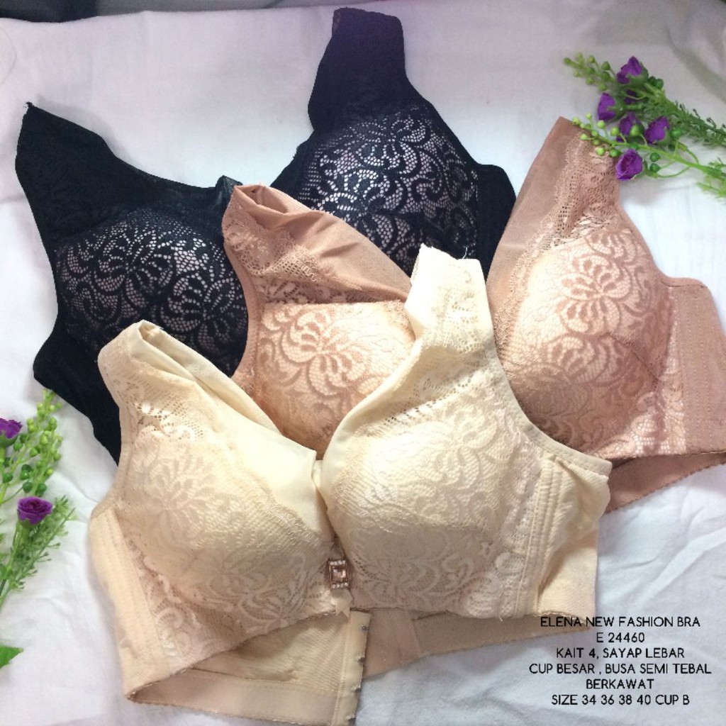 เอเลน่า แฟชั่น Bra E 24460 ขนาดใหญ่ B ถ้วย - ขนาด 34B-40B - Bra Cup B ...