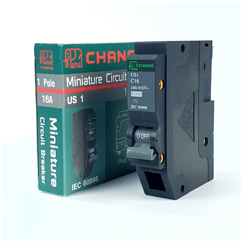 CHANG ลูกเซอร์กิต 1P 16A รุ่น USA 1P 16A สีดำ | Shopee Thailand